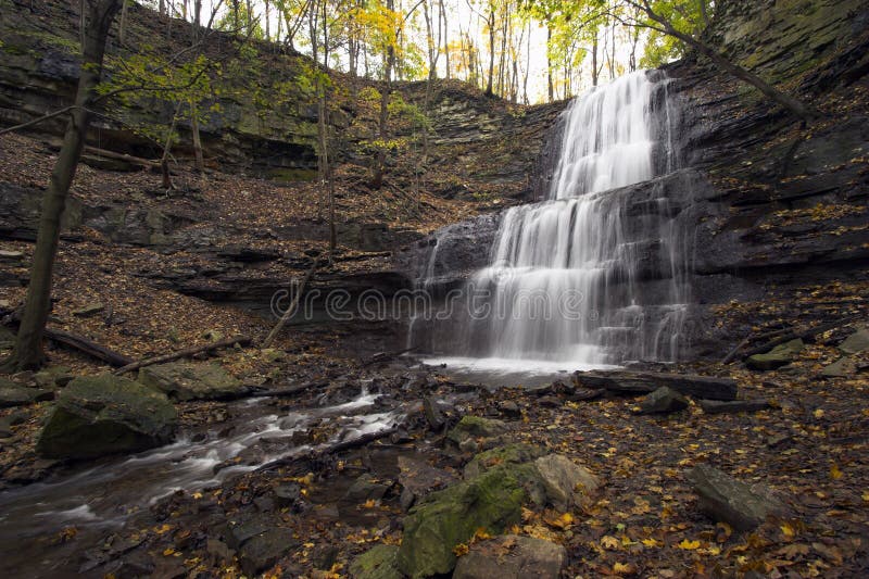 Multi-level waterfall stock photo. Image of biosphere - 1403264