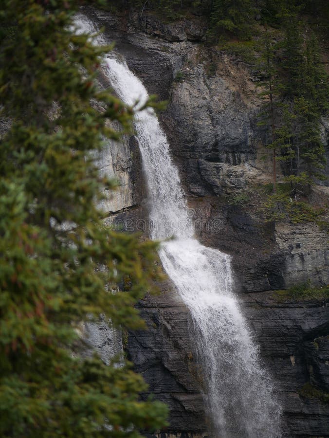 The 68-level Waterfall in the Small Seven-hole Scenic Area Stock Image ...