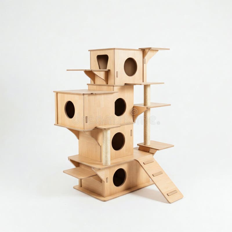 Catas Toys Isolated on a White Background. 3d Rendering Stock ...