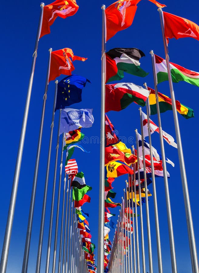 Multi-national flag stock photo. Image of blue, flag - 80613214