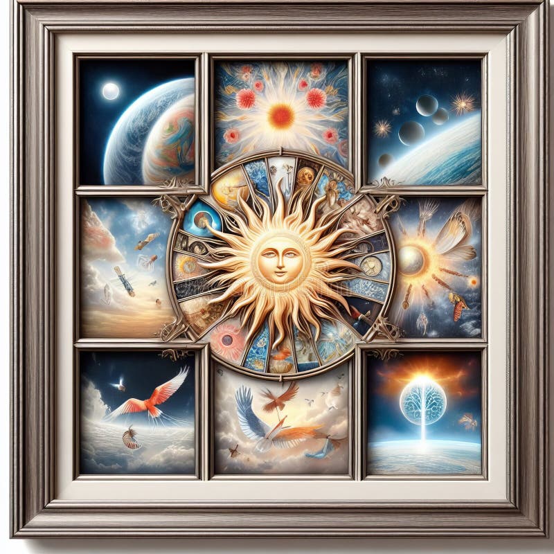 Multi Opening Frame a Frame with Multiple Windows or Openins F Stock ...