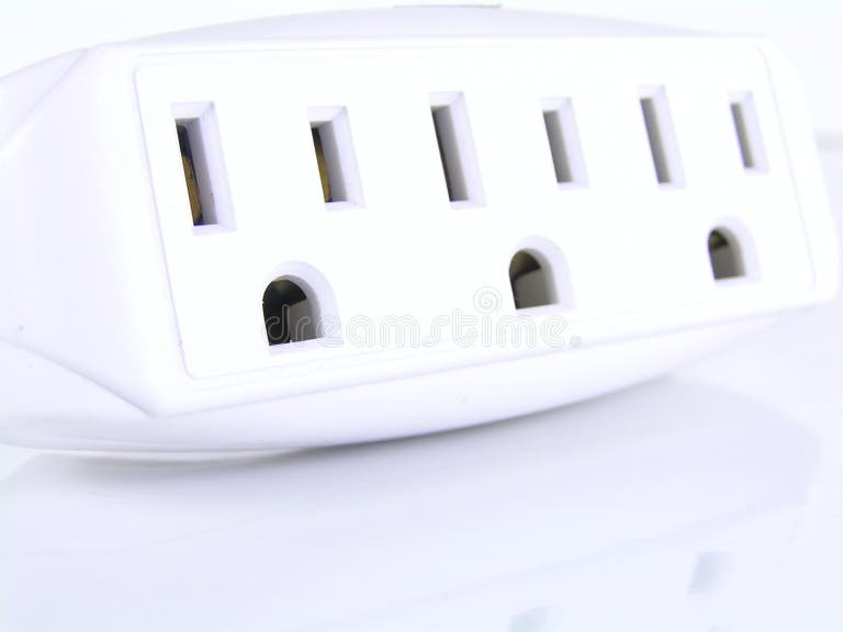Multi-outlet adapter stock photo. Image of receptacle, connected - 321992
