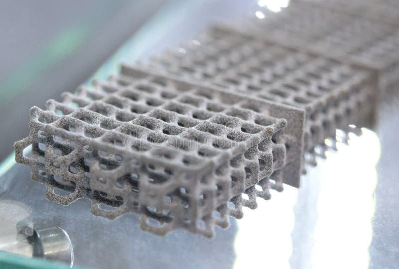 Multi-part Model Printed on a 3D Printer from Grey Polyamide Powder ...