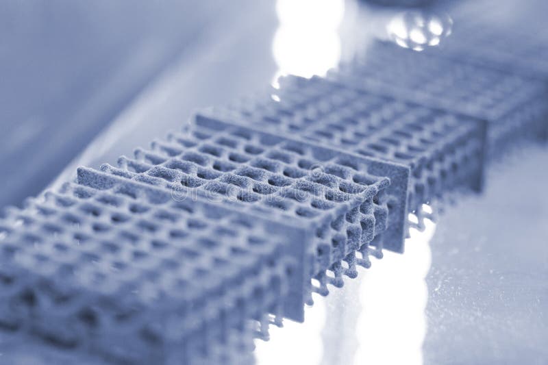 Multi-part Model Printed on a 3D Printer from Grey Polyamide Powder ...