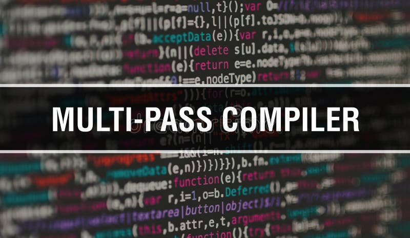 Multi Pass Compiler With Abstract Technology Binary Code Backgrounddigital Binary Data And