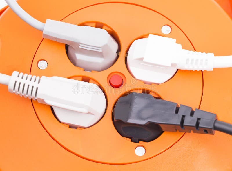Multi Plug and Disconnected Power Cables Stock Photo - Image of wired ...