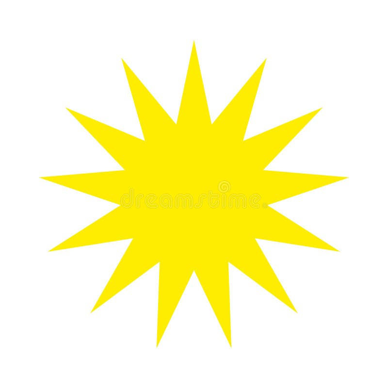 A multi - pointed star stock vector. Illustration of rays - 251159696