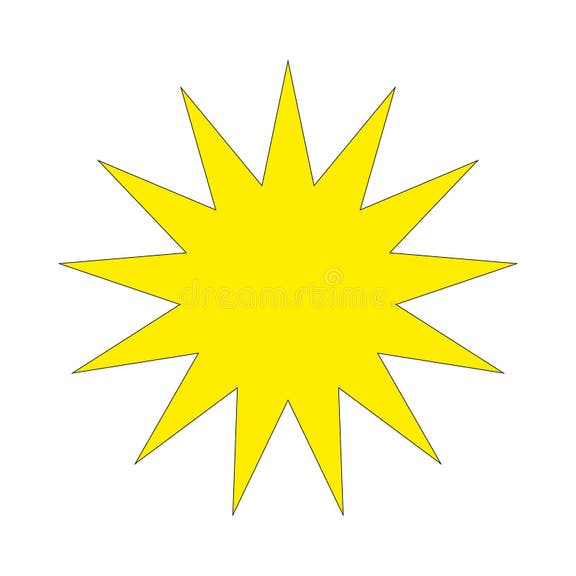 A multi - pointed star stock vector. Illustration of percent - 251568477