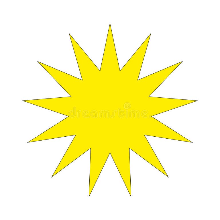 A multi - pointed star stock vector. Illustration of percent - 251568477