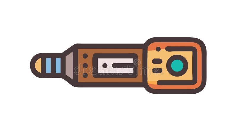 Multi-port Electronic Device: Connectivity and Power, Vector Design ...