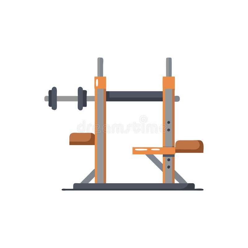 Multi-Position Squat Rack Icon Stock Illustration - Illustration of ...