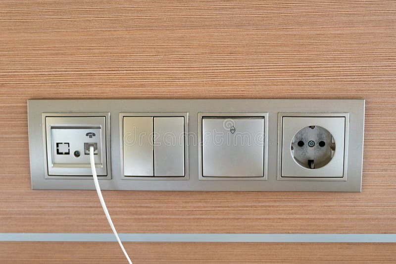 Multi Power Supply Plug Outlet Stock Photo - Image of home, hotel ...