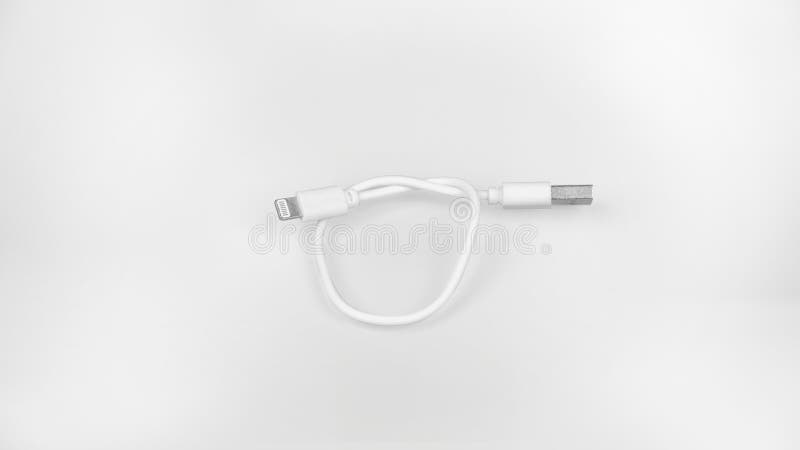 Multi-purpose Charging Cable, White Line, Has 2 Heads, Connecting ...