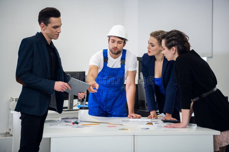 Multi-racial Creative People in a Modern Office. Cooperation Concept ...