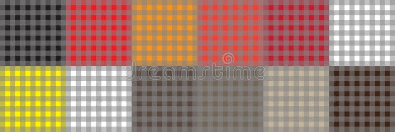 Multi Set of Checkered Fabric Pattern Texture Design, Two Set of ...