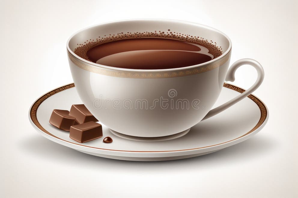 Multi Shaded Coffee Cup Vector. Generative Ai Stock Illustration ...