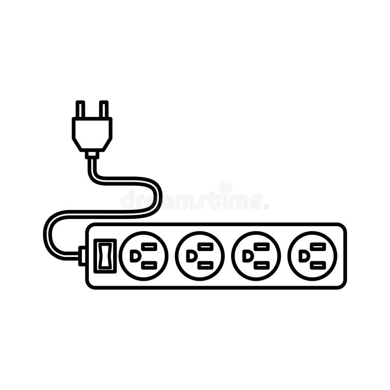 Socket Multi Plug Icon Stock Illustrations – 190 Socket Multi Plug Icon ...