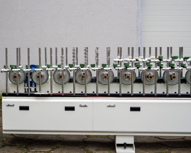 Multi-Spindle Industrial Machine with Control Panel and Circular Mounts ...