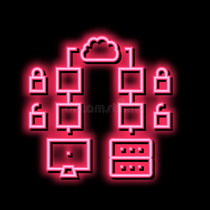 Multi-stage Encryption Color Icon Vector Illustration Sign Stock Vector ...