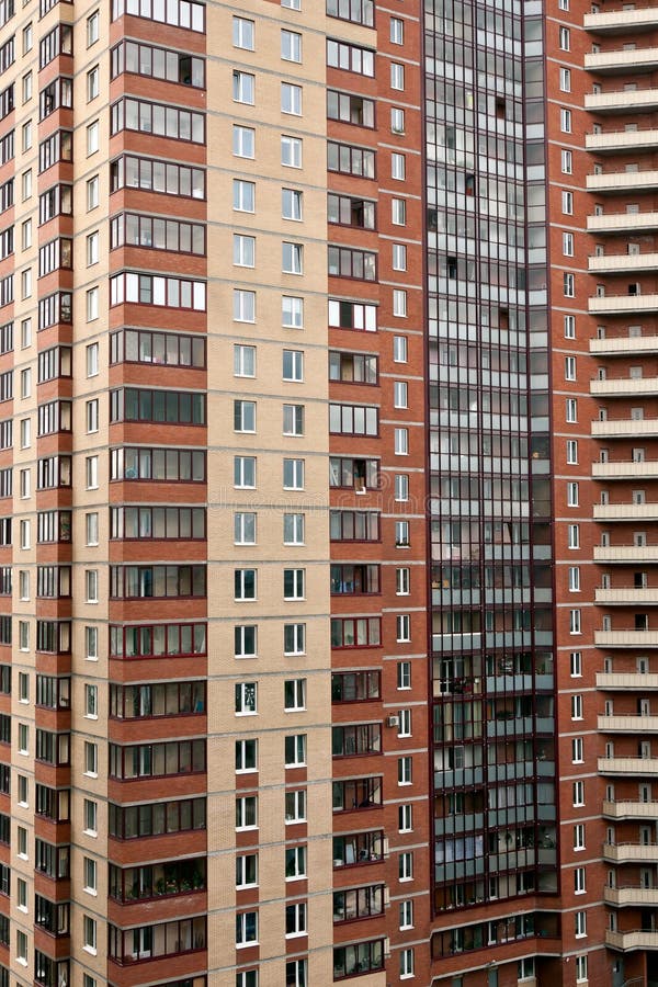 Multi-storey brick house stock image. Image of exterior - 21237697