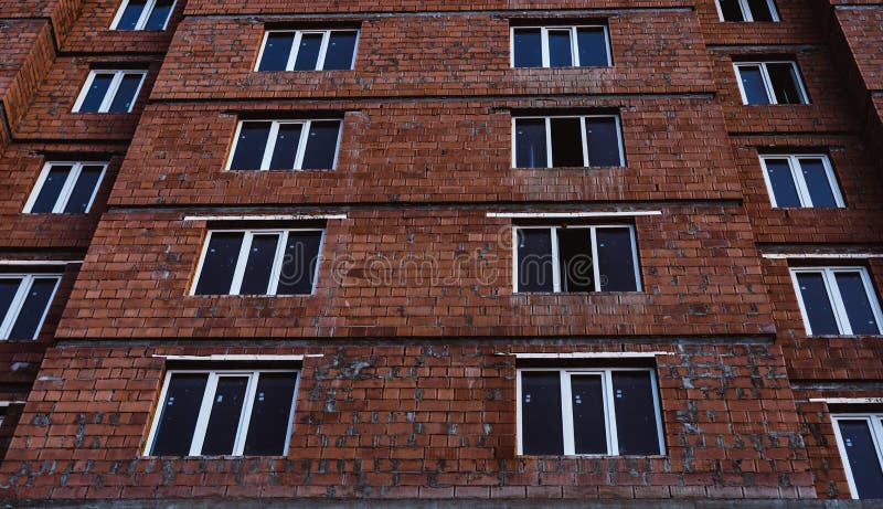 Multi-storey Brick Unfinished House.Multi-storey Brick Unfinished House ...