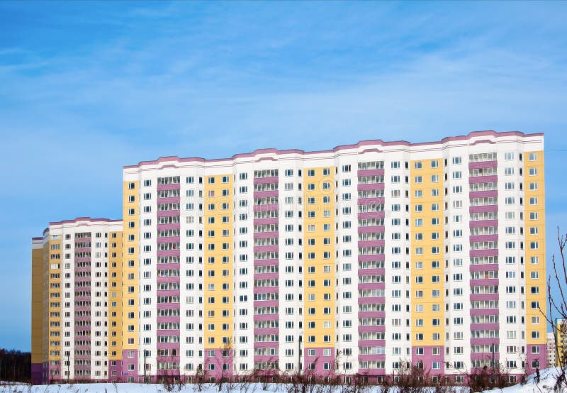 Multi-storey building stock image. Image of development - 18481723