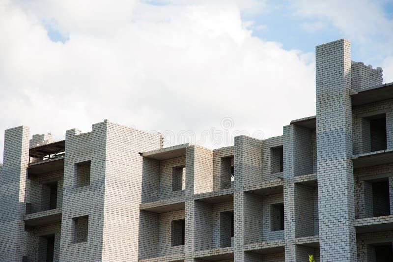 Construction of Multi-storey Residential Building Stock Image - Image ...