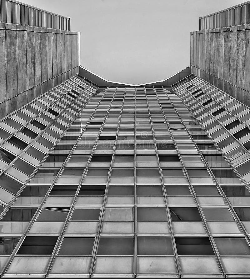 Multi-storey Building with Many Windows View Stock Image - Image of ...