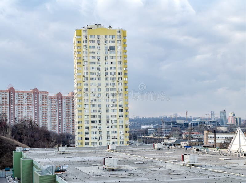 Multi-storey Building, Modern Architecture in a Big Cit Editorial Image ...