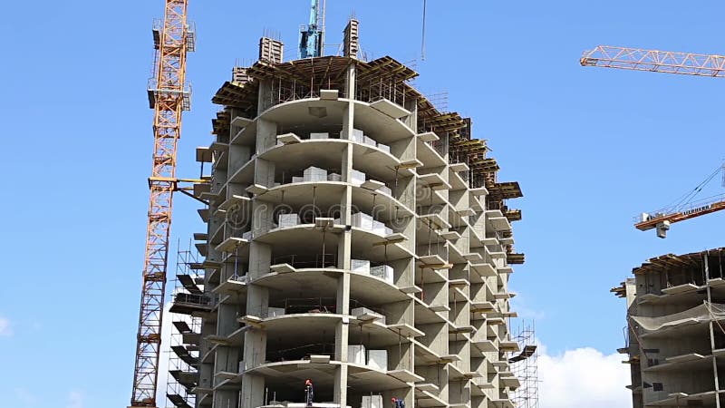 Multi-storey Building Under Construction New Residential Complex. Stock ...