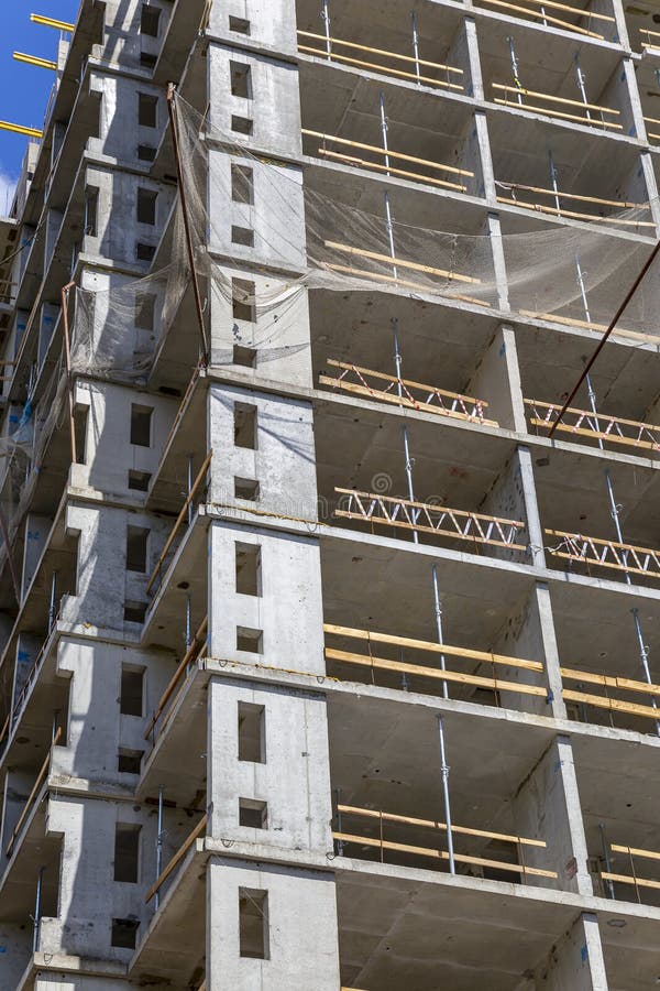 Multi-storey Building Under Construction New Residential Complex ...