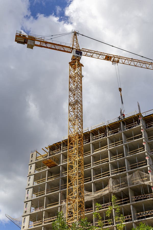 Multi-storey Building Under Construction New Residential Complex ...