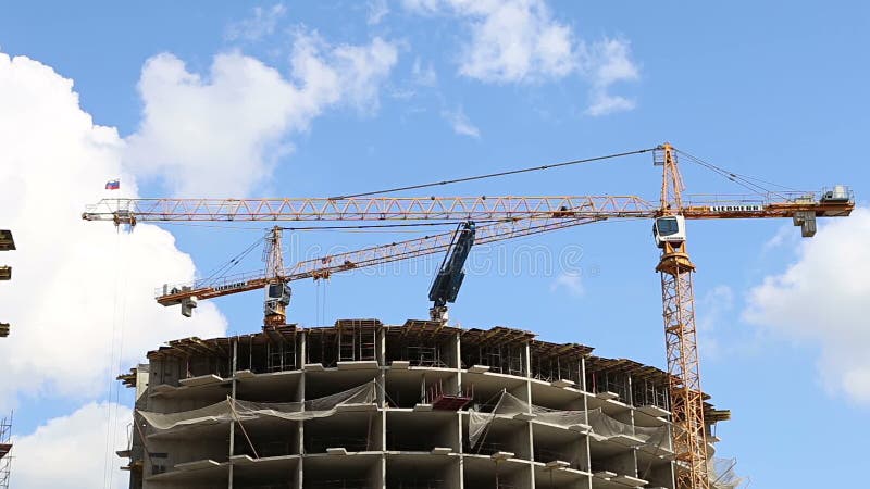 Multi-storey Building Under Construction New Residential Complex. Stock ...