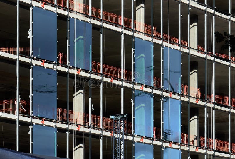 Multi-storey Building Under Construction with Scaffolding Stock Photo ...