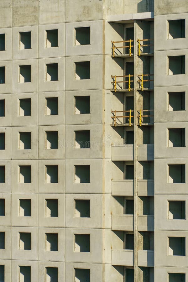 A Multi-storey Building Under Construction on a Construction Site. the ...