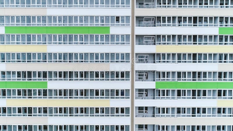 Multi Storey House Under Construction in Outdoor. Stock Image - Image ...