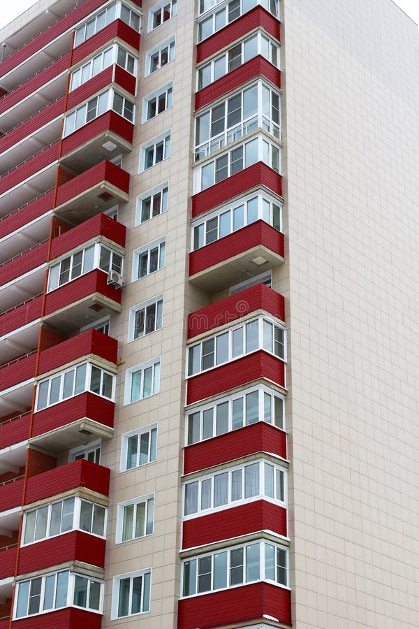 Multi-storey Houses, Facade Stock Image - Image of corner, house: 137806623