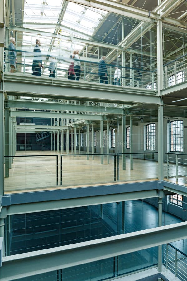 Multi Storey Industrial Building Stock Image - Image of balustrade ...