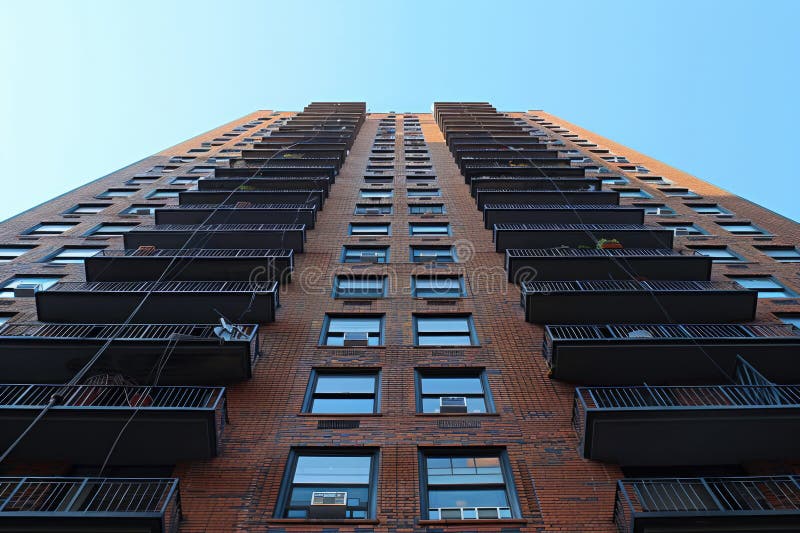 Multi-storey Modern House, Bottom View Stock Photo - Image of business ...