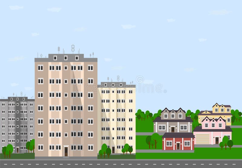 Buildings Design Multi Storey Stock Illustrations – 309 Buildings ...
