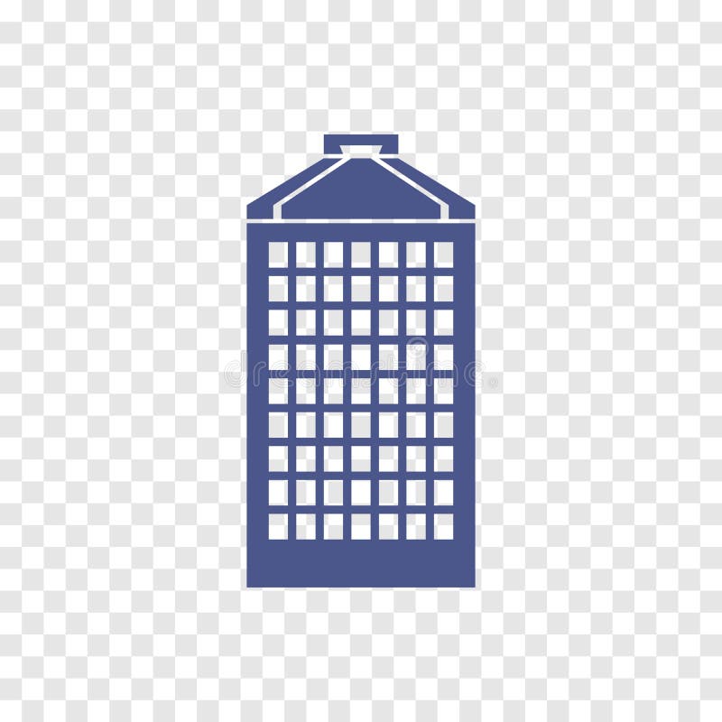 Multi-storey Public Building Icon Stock Vector - Illustration of line ...