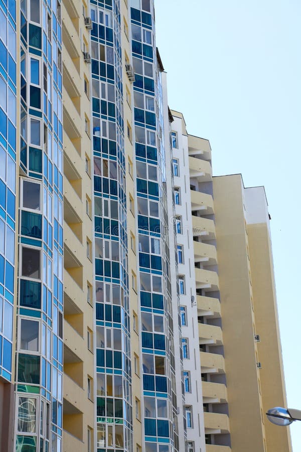 Multi-storey Residential Building Construction Stock Image - Image of ...