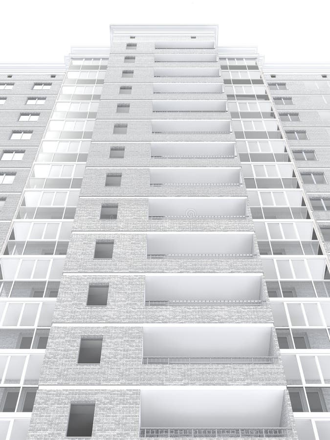 3d Rendering of Modern Multi-storey Residential Building Stock ...