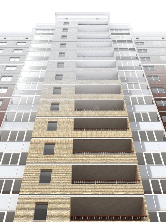 Multi-storey Residential Building Stock Illustration - Illustration of ...