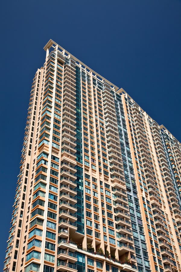 Multi-storey Residential Building Stock Photo - Image of estate, kong ...