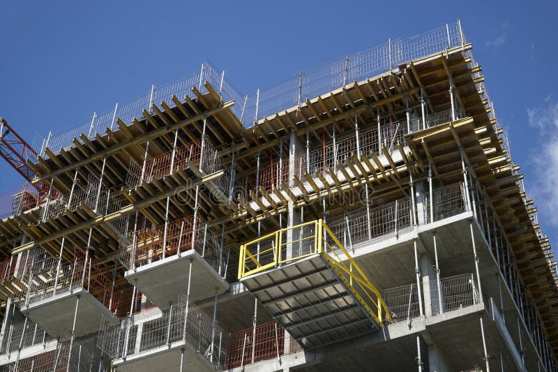 Multi Storey Residential Building Under Construction Stock Photo ...