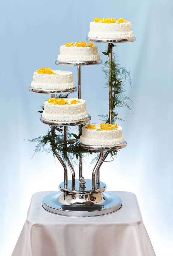 Multi-storey wedding cake stock image. Image of decorated - 26169155