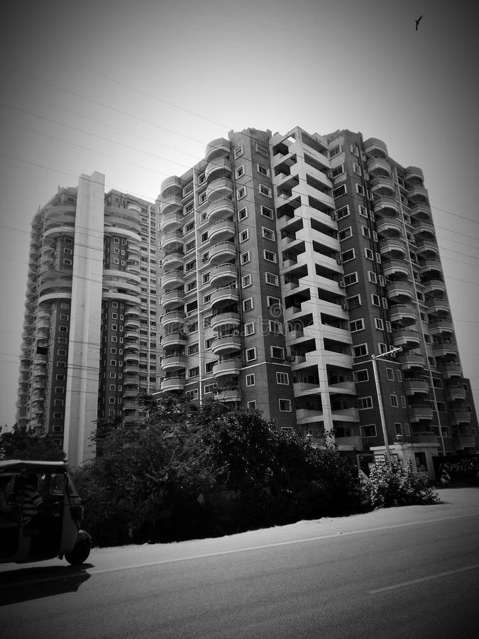 Multi storeyed buildings stock image. Image of buildings - 132859495