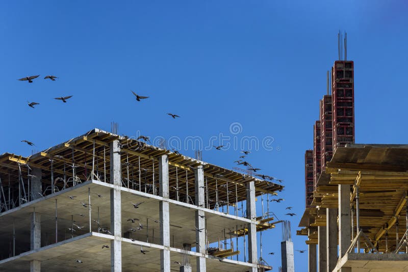 A Multi-storied Apartment Building is Being Constructed Along the Way ...