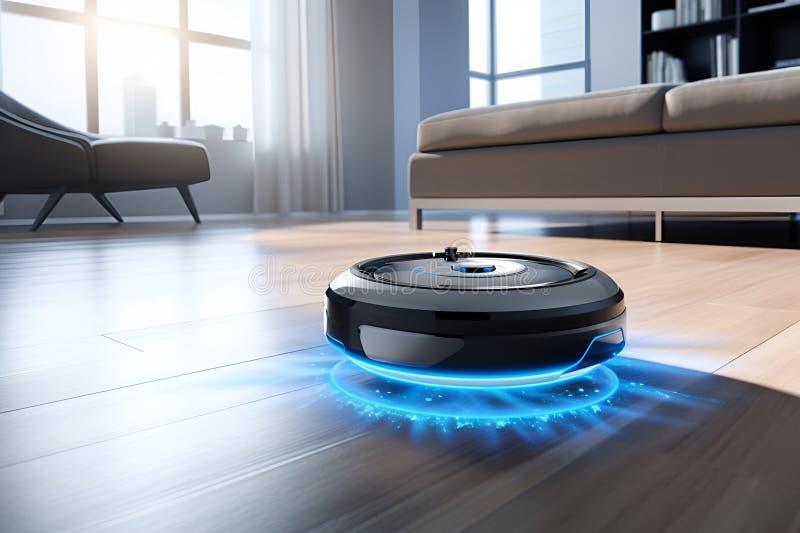 An AI Generated Illustration of a Multi-surface Cleaning Robot Stock ...
